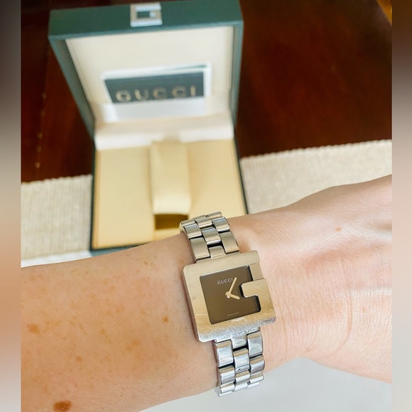 Gucci | Accessories | Gucci G Frame 360 L Stainless Steel Ladies ...